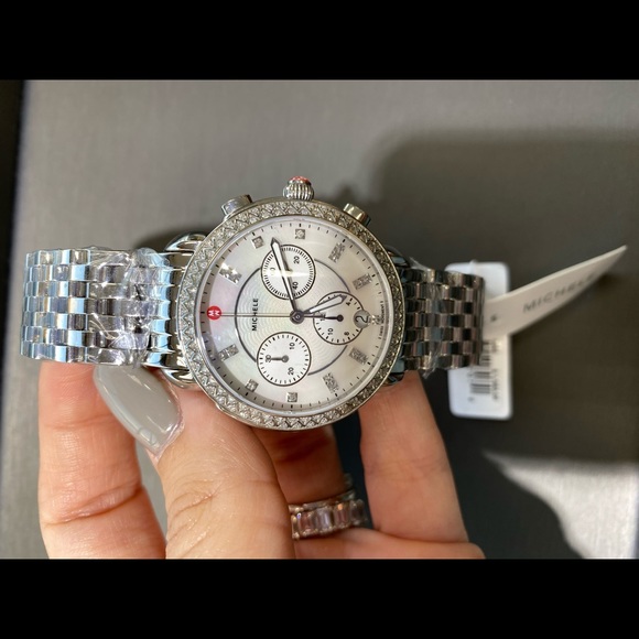 Michele | Accessories | Michele Sidney Diamond Watch | Poshmark
